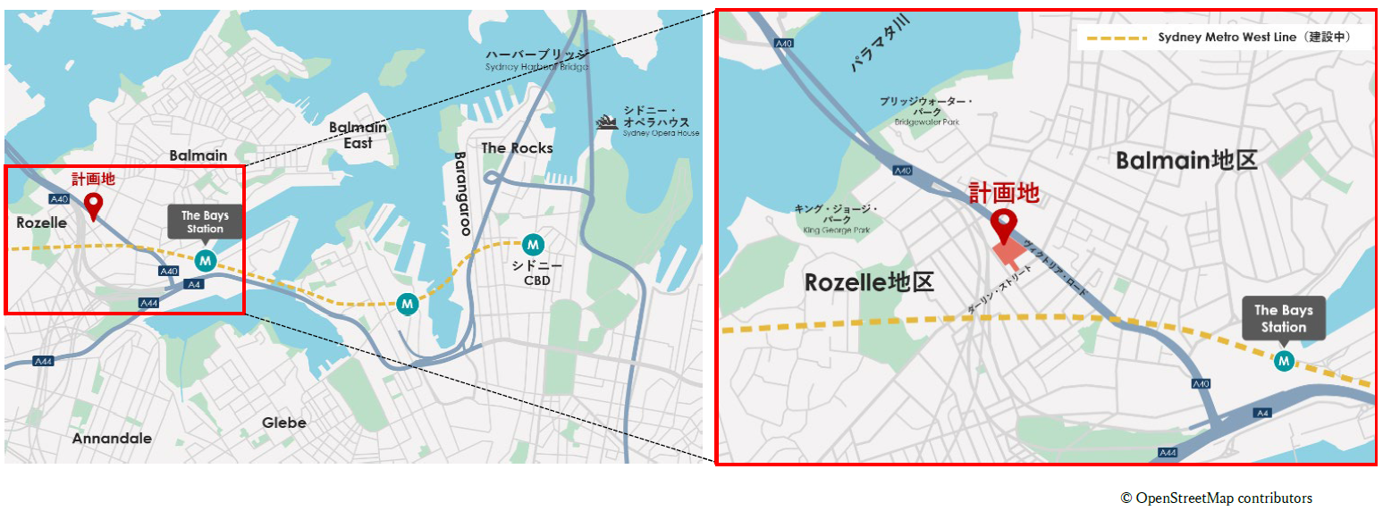 オーストラリア・シドニー近郊における住宅を中心とした大規模複合開発 「Rozelle Village」日系企業との共同推進へ | 三菱地所